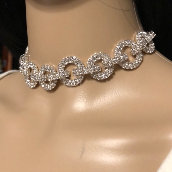 Jewelry | Interlocking Diamond Choker | Poshmark